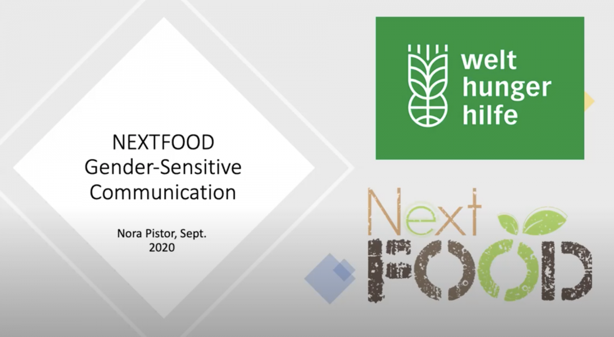 Gender Sensitive Communication Nextfood